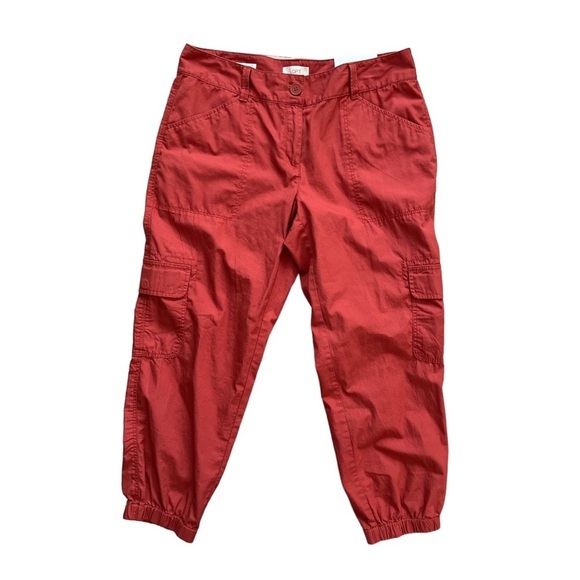 LOFT | Pants & Jumpsuits | Nwt Loft Outlet Cargo Pants Orange Rust 8 ...